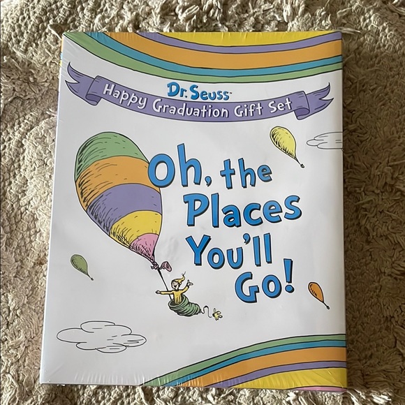 Dr. Seuss | Other | Dr Seuss Oh The Places Youll Go Graduation Gift Set ...